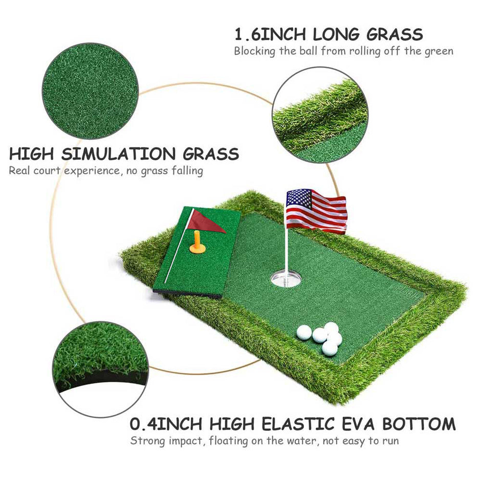 Floating Golf Greens | Floating Golf Green For Pool | Pool Golf ...